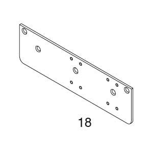 LCN Drop Plates | Pull Side, Push Side And Top Jamb Mounting